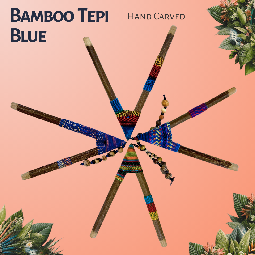 Bamboo Tepi Pipe - Blue – us.tribuspirit.com